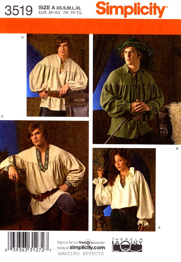 Renaissance Shirt Pattern